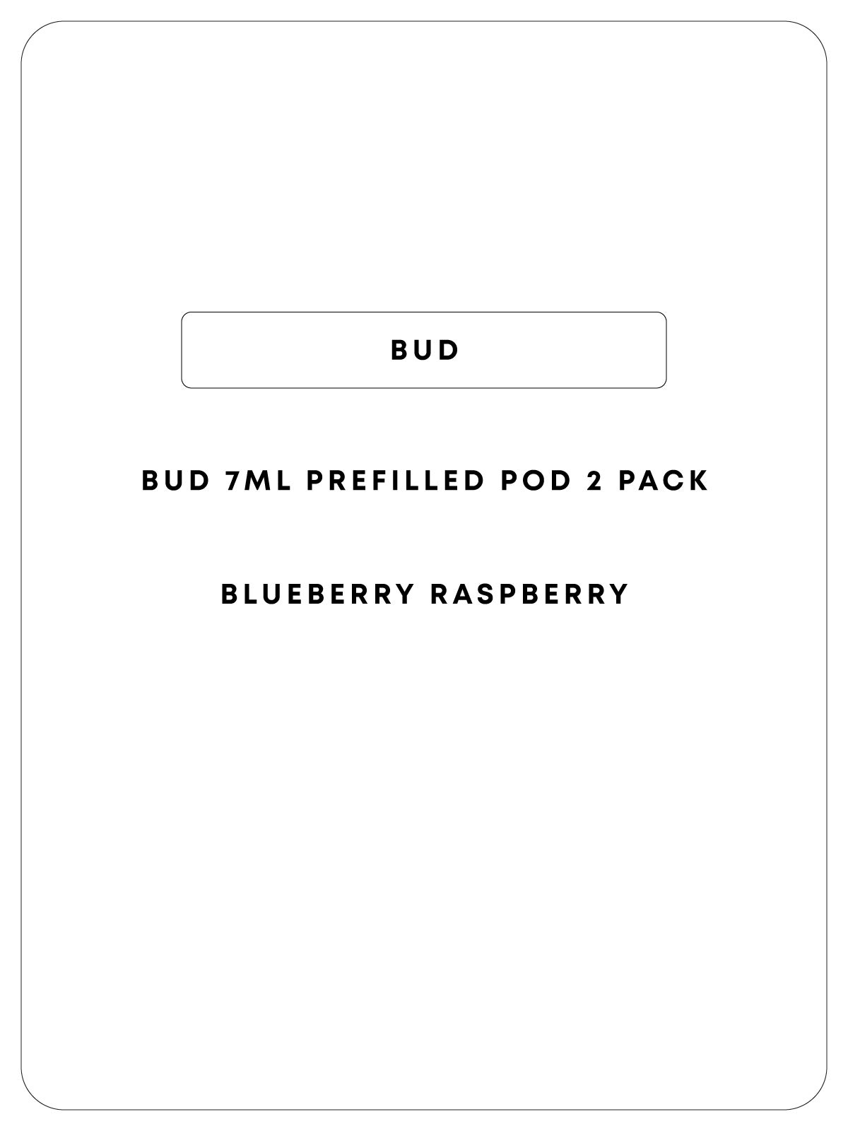 Bud Prefill 7ml 2pc - Blueberry & Raspberry | Cosmic