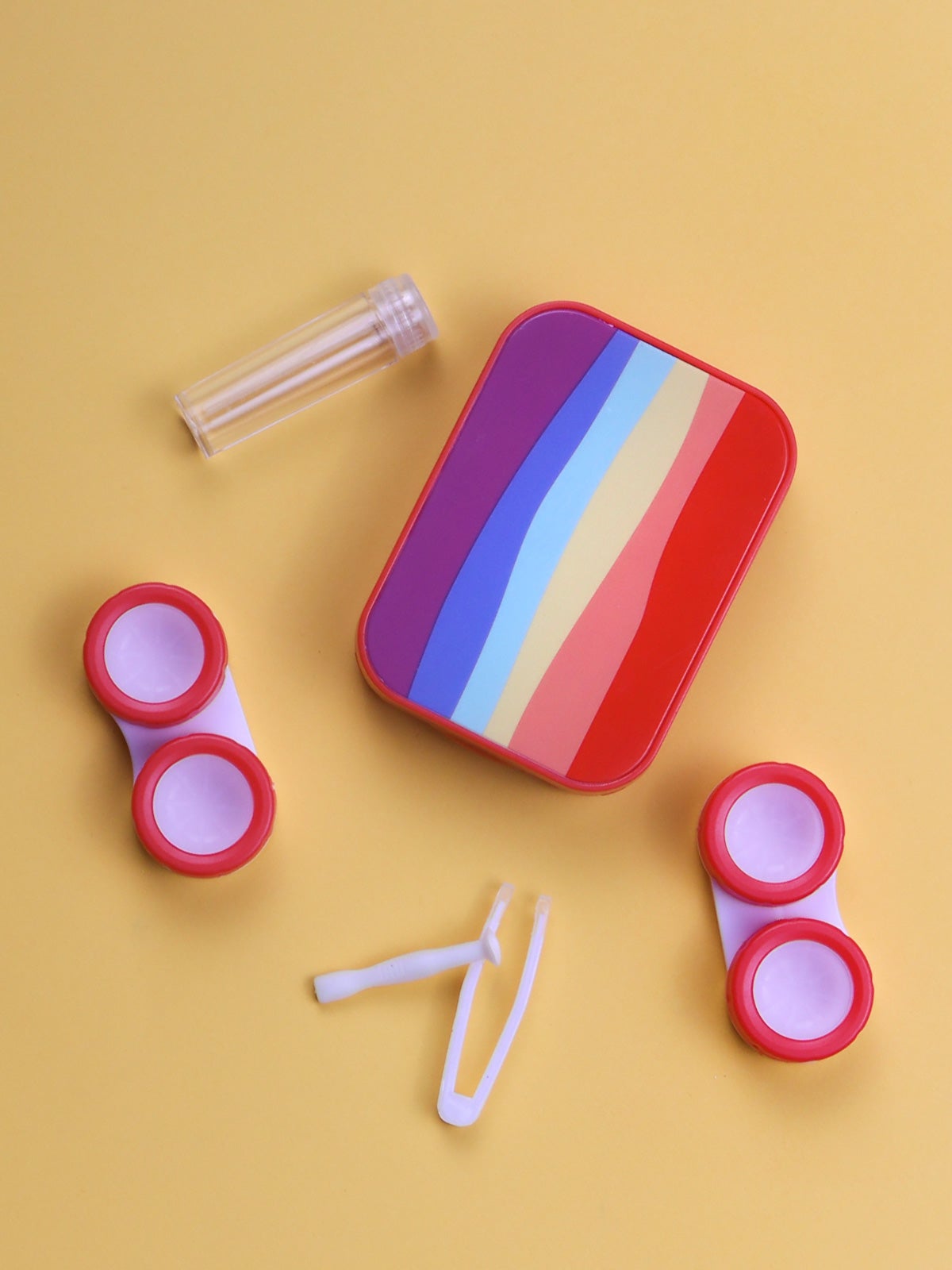 Contact Lens Case - Colour Wave - Rainbow | Cosmic