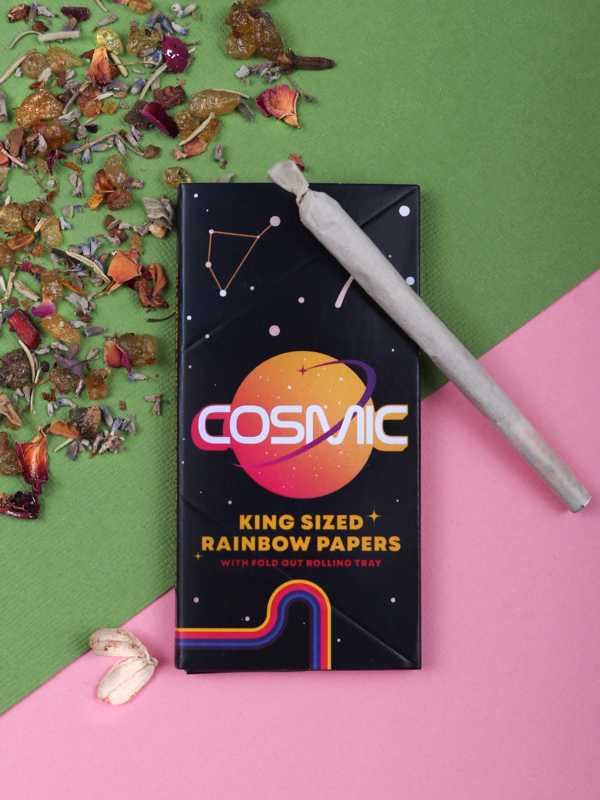 Cosmic Rainbow Papers + Tips + Tray Ks | Cosmic