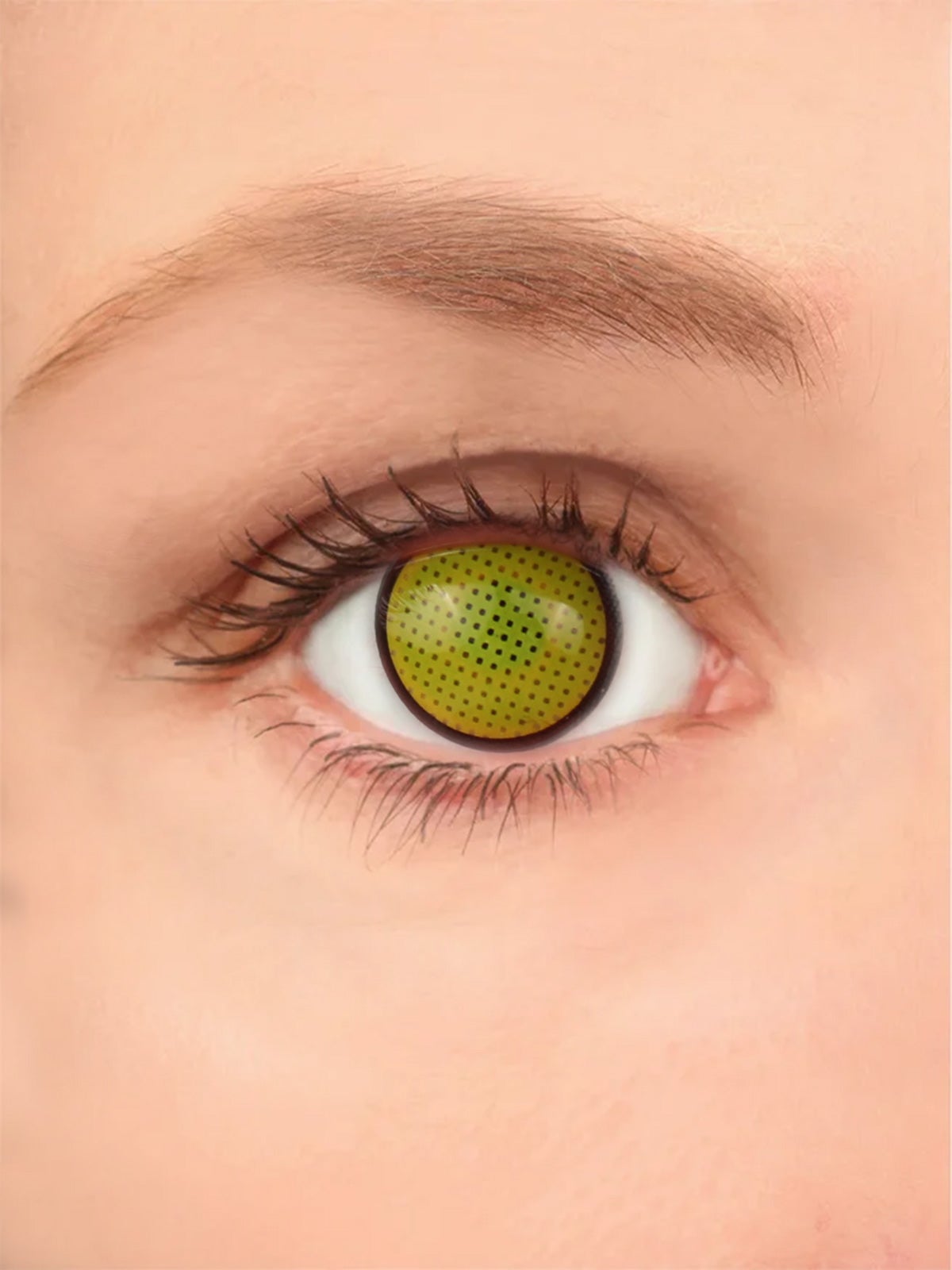 Costume Contact Lenses - Yellow Mesh | Cosmic