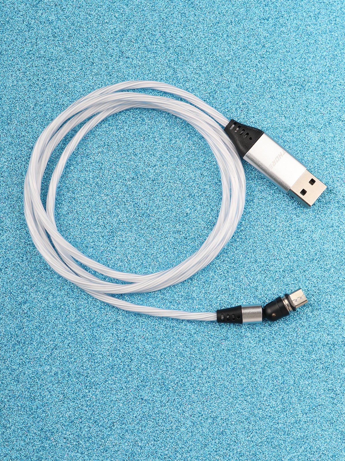 Flashing Magnetic Cable Micro Usb 1m - Rainbow | Cosmic