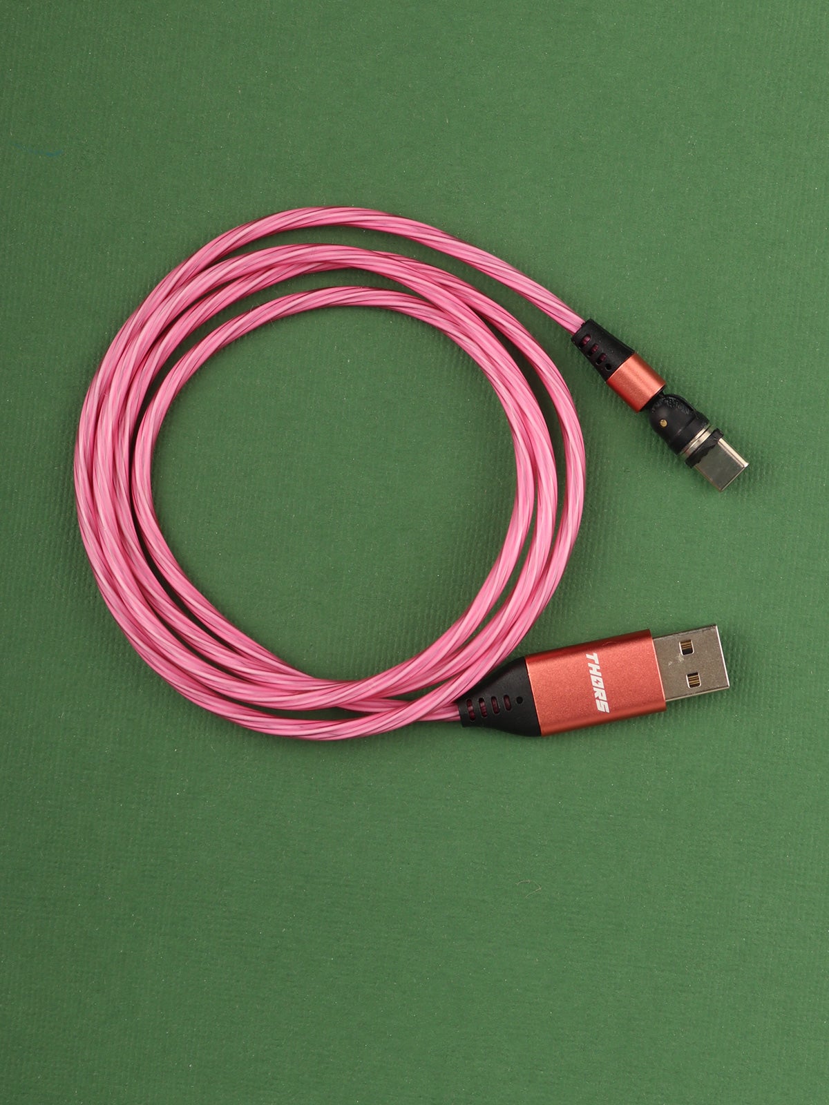 Flashing Magnetic Cable Type C 1m - Red | Cosmic