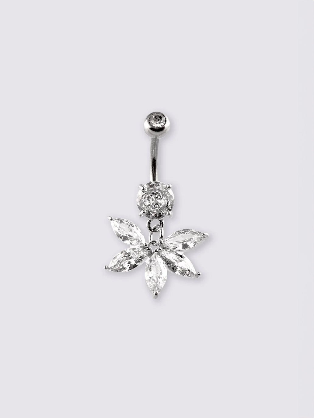 Gem Petal Navel Barbell 14g | Cosmic