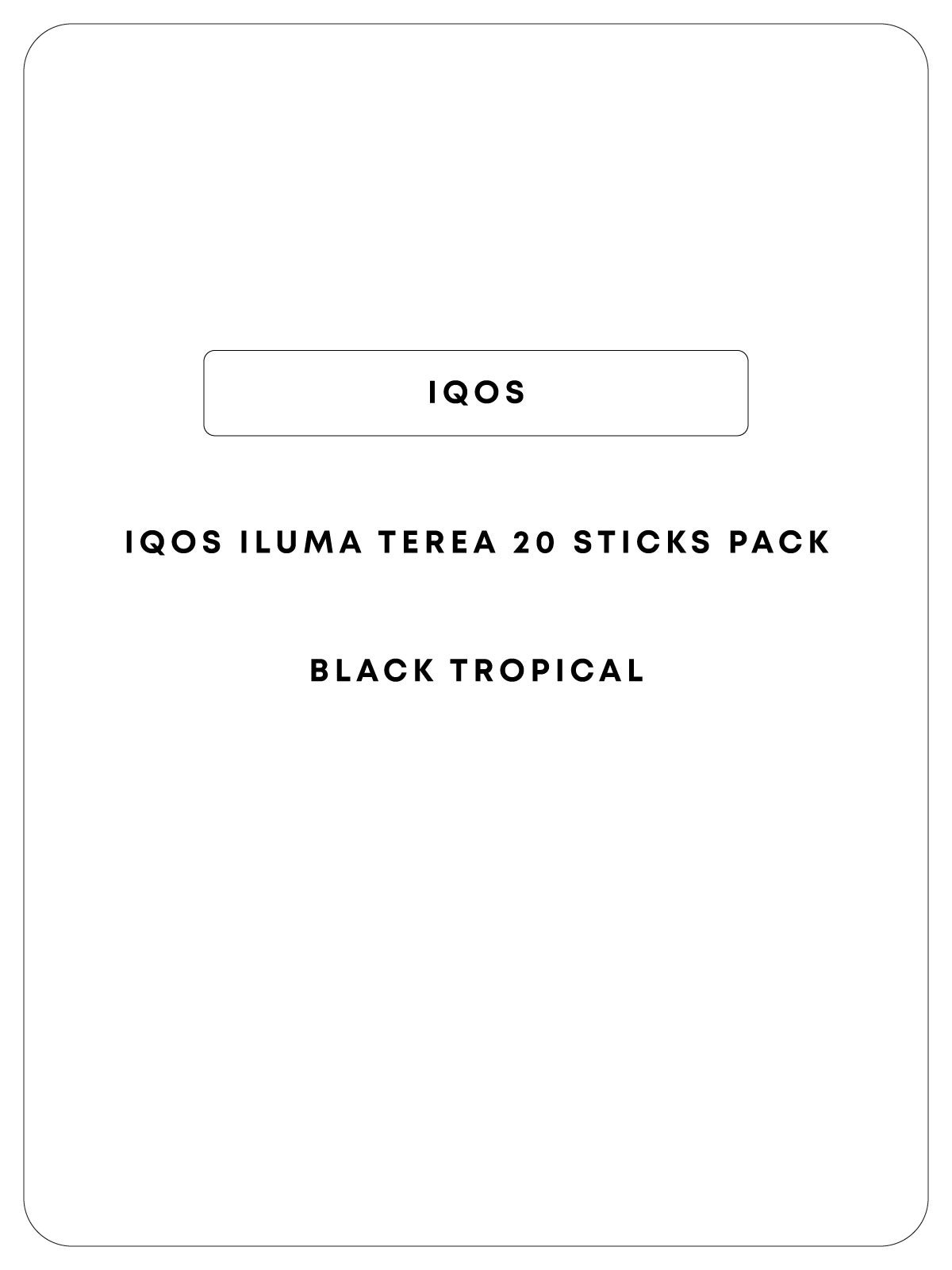 Iqos Iluma Terea 20pc - Black Tropical | Cosmic