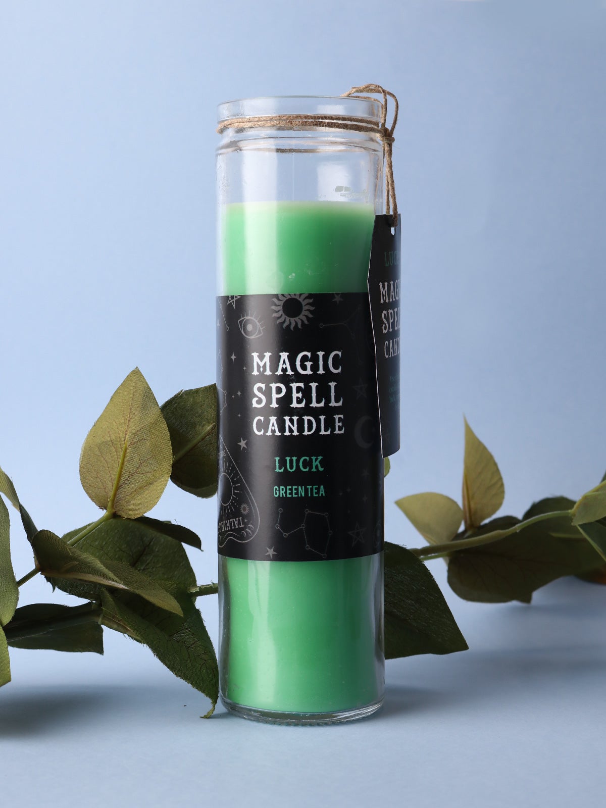 Magic Spell Tall Candle - Green Tea Luck | Cosmic