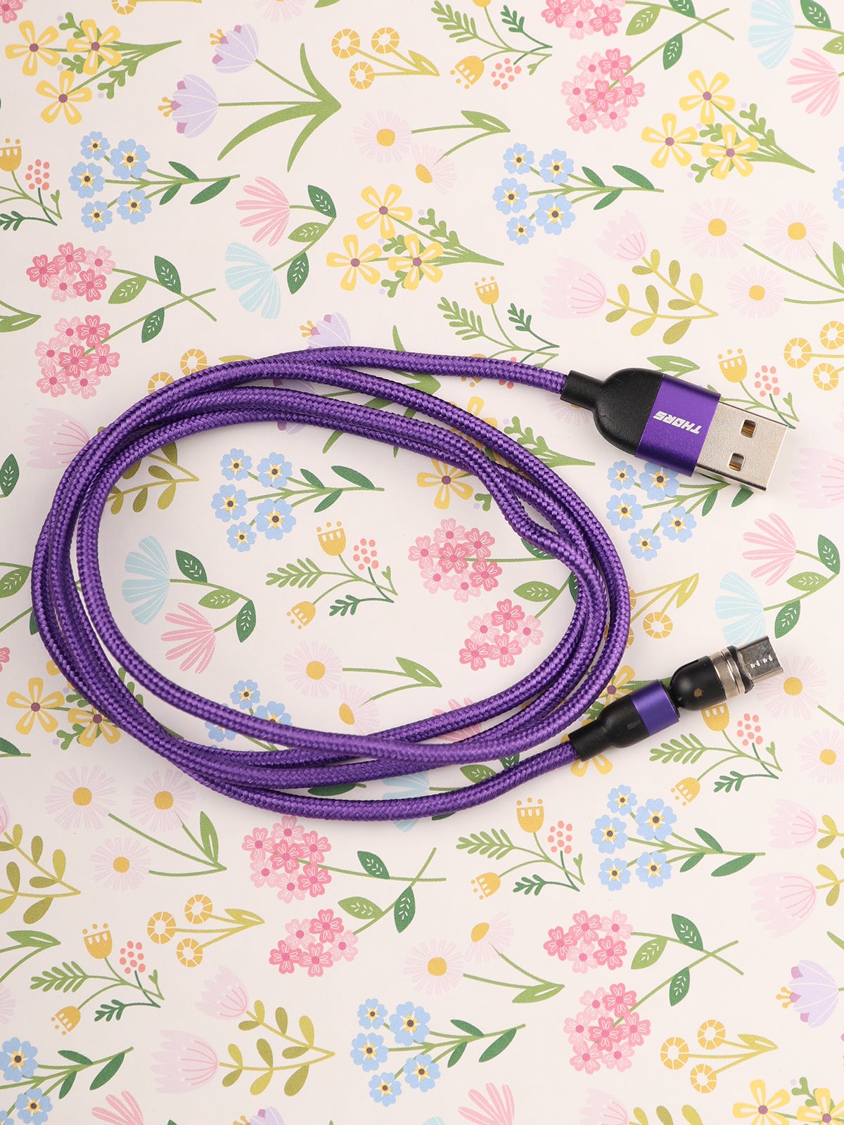 Magnetic Usb Cable 1m Micro Usb - Purple | Cosmic