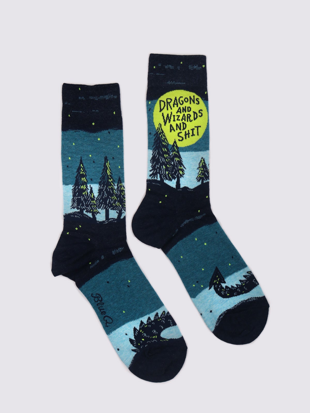 Men's Socks - Dragons & Wizards & Shit | Cosmic