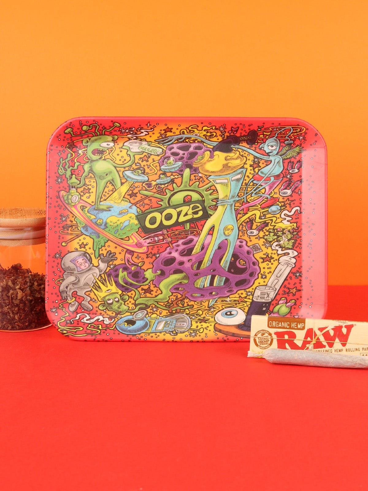 Ooze Biodegradable Rolling Tray - Small - Universe | Cosmic