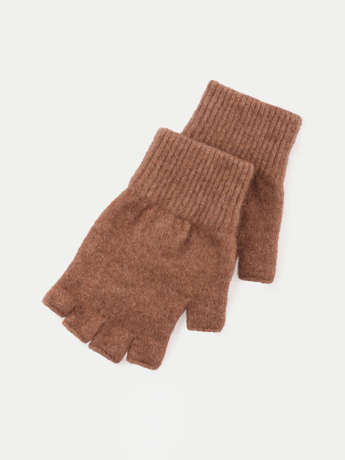 Possum Merino Fingerless Gloves - Mink | Cosmic