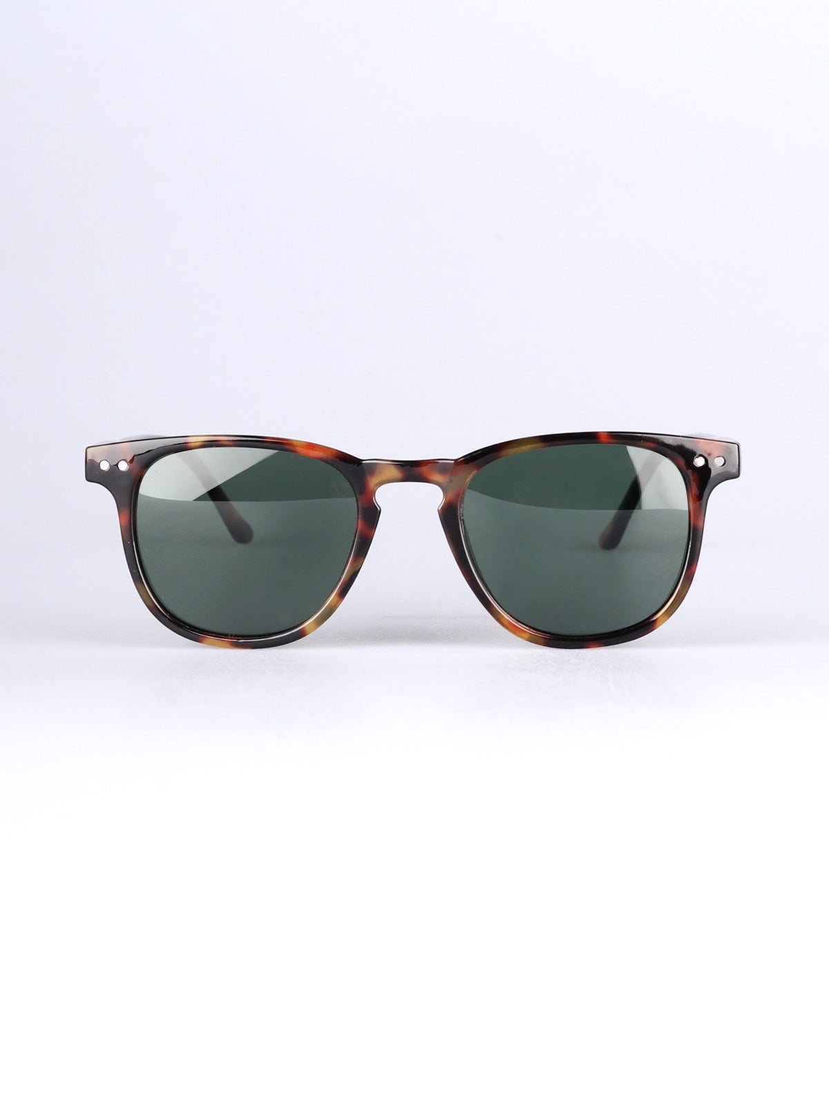 Retro Thin Frame Square Polarised Sunglasses - Tort | Cosmic