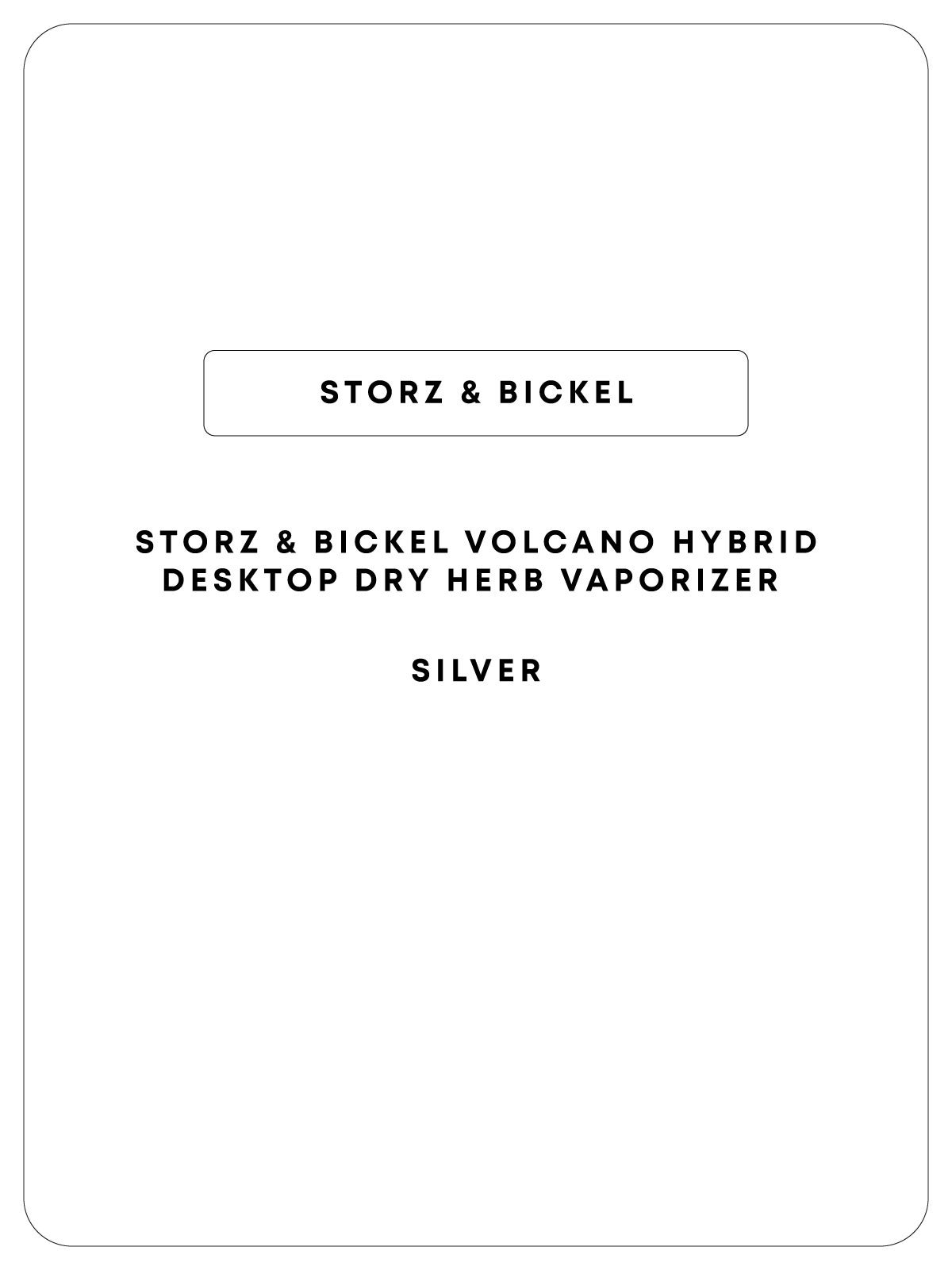 Storz & Bickel Volcano Hybrid Desktop Vaporizer | Cosmic