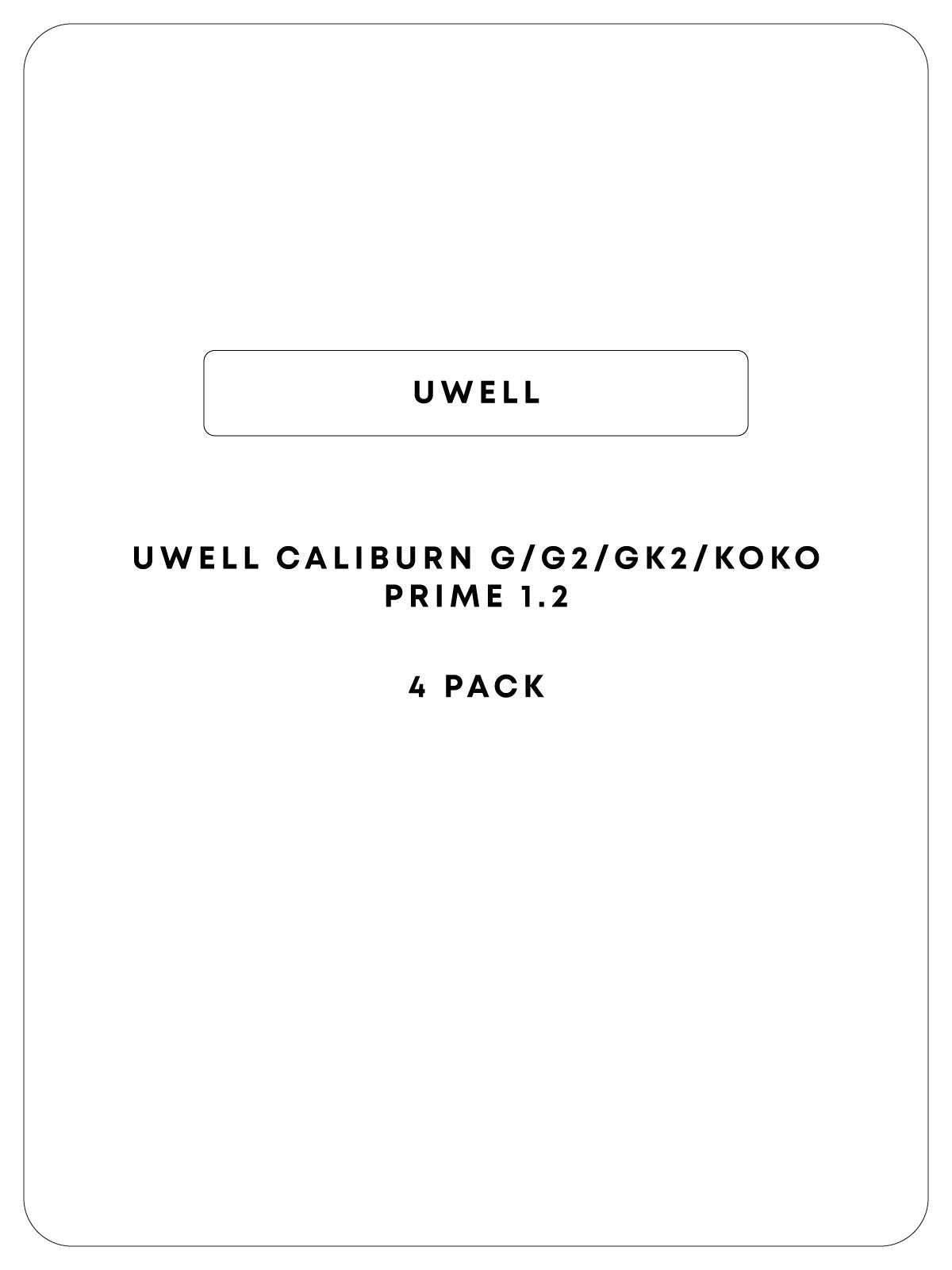 Uwell Caliburn G/g2/gk2/koko Prime 1.2 Coil 4pc | Cosmic