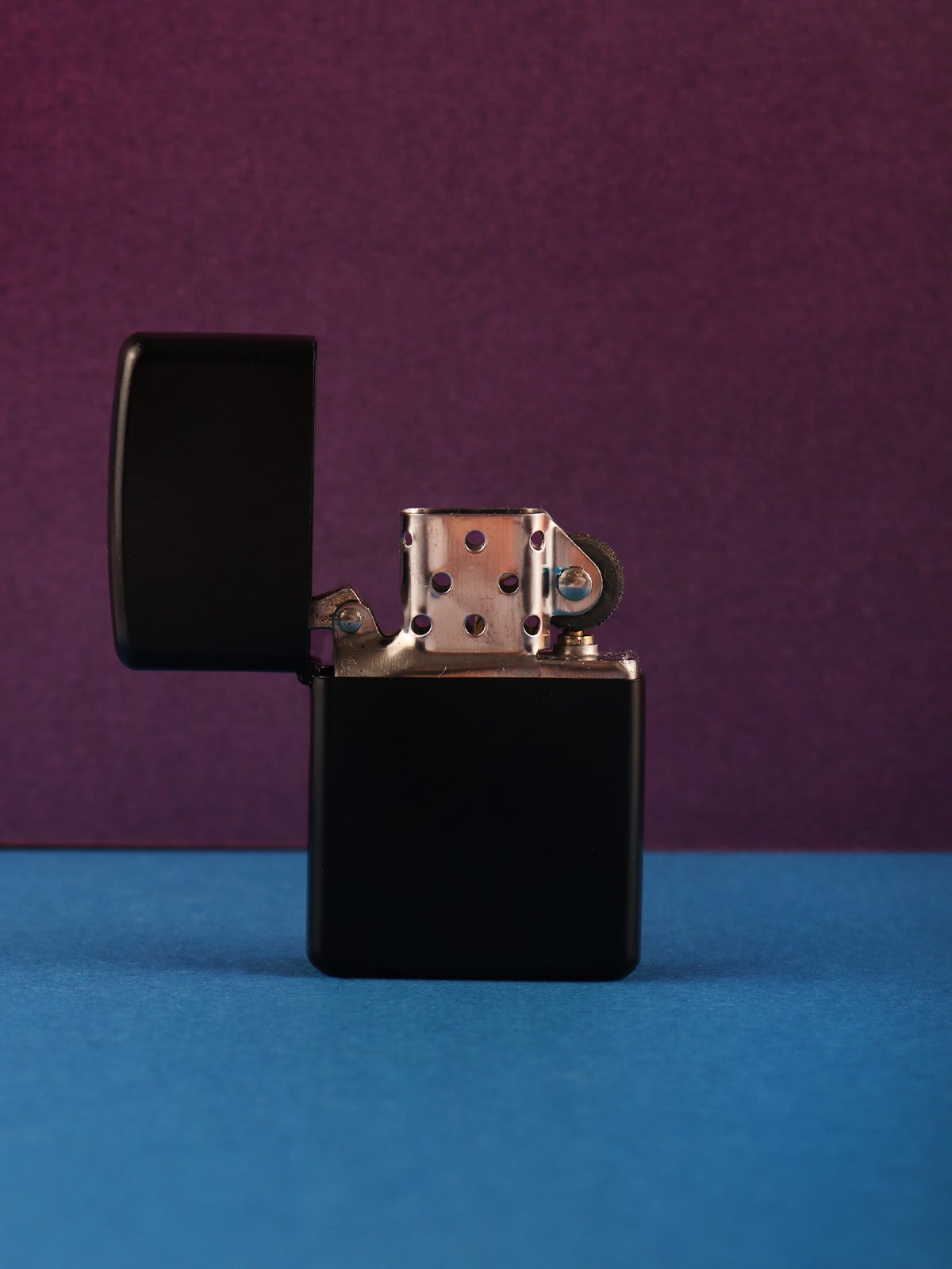 Windproof Metal Lighter Refillable - Black | Cosmic