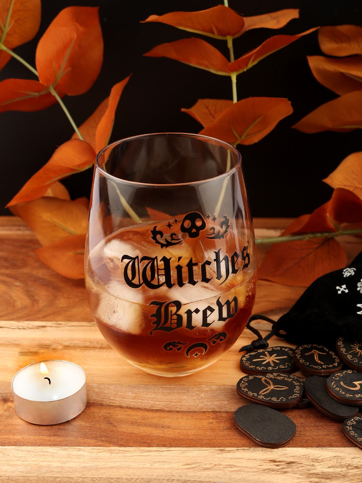 Witches Brew Stemless Wine Glass | Cosmic