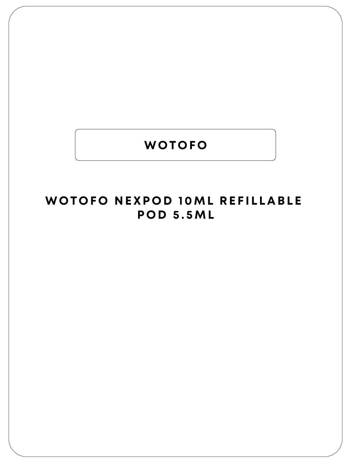 Wotofo Nexpod 5.5ml Refillable Pod | Cosmic